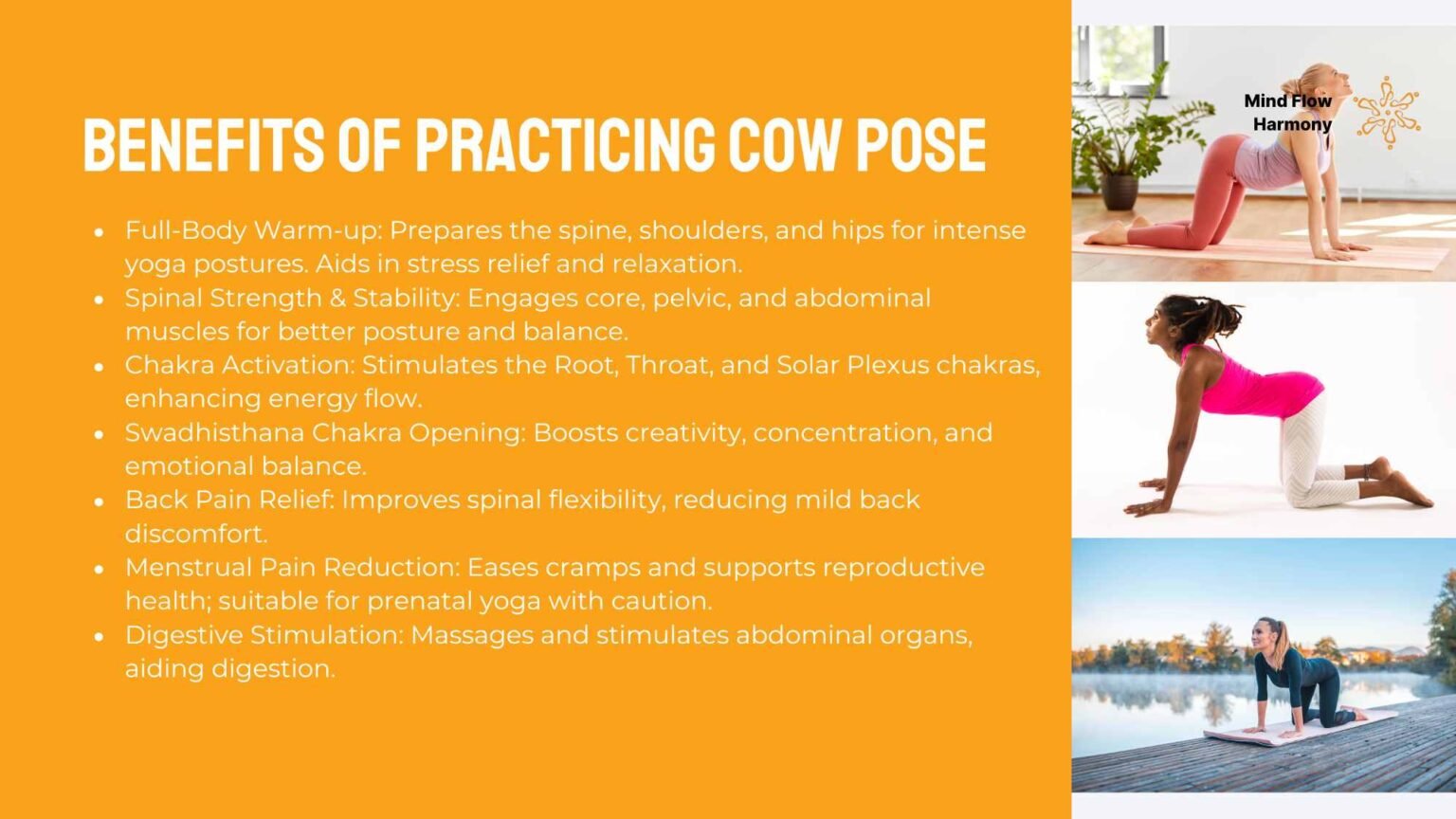 Cow Pose (BITILASANA): How To Do It, Benefits & Precautions - Mind Flow ...